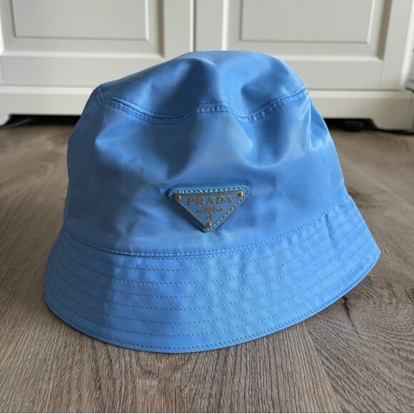 Prada | Accessories | Verry Cute Baby Blue Bucket Hat | Poshmark